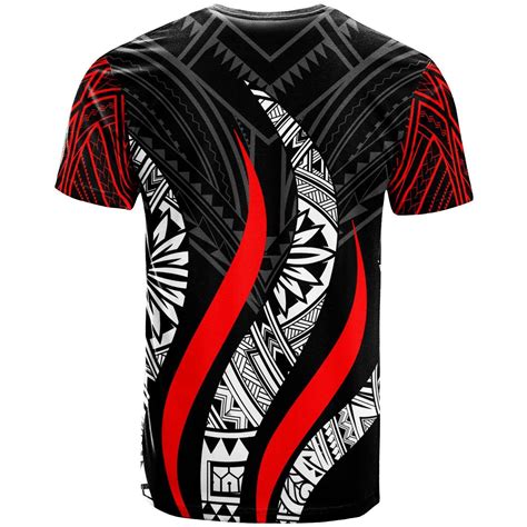 Tuvalu T Shirt Tuvaluan Strong Fire Pattern Red American Shirts