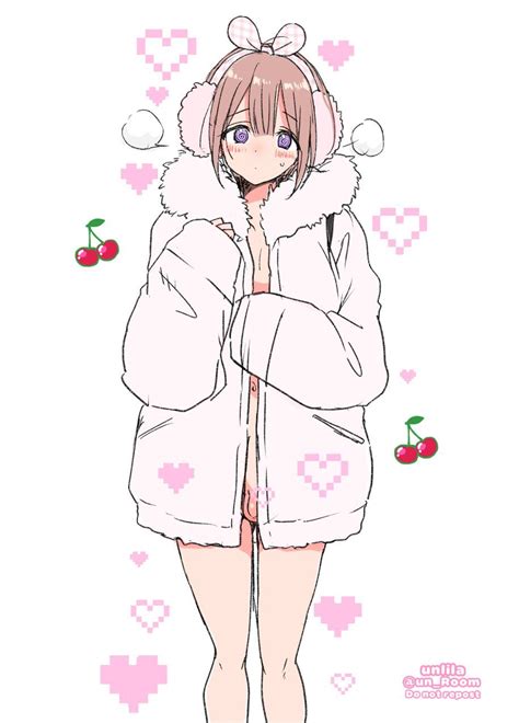 Nagano Rira Original Highres Boy Blush Brown Hair Coat Flaccid Looking At Viewer Male