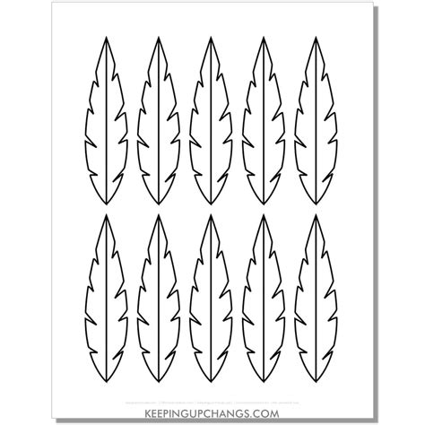 Free Printable Feather Stencils