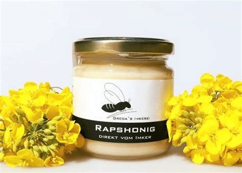 Deutscher Rapshonig 250g Von Grega´s Imkerei Und Mehr Vom Imker