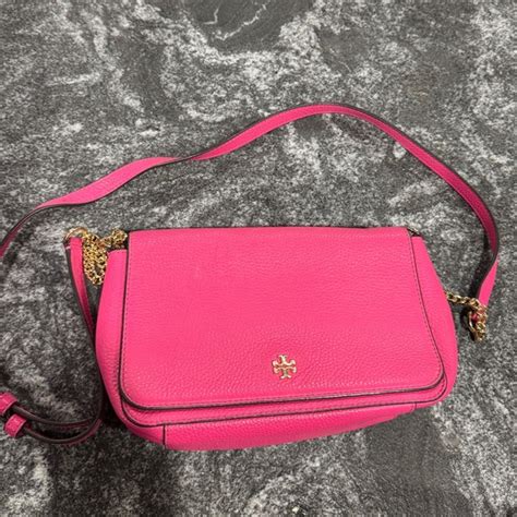 Tory Burch Bags Tory Burch Pink Crossbody Bag With Gold Hardware