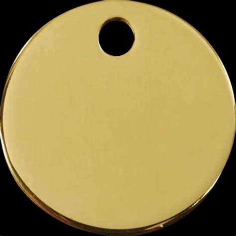 Golden Round Brass Circle For Hardware Fitting Thickness 4mm At