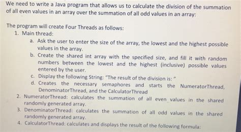 Solved We Need To Write A Java Program That Allows Us To