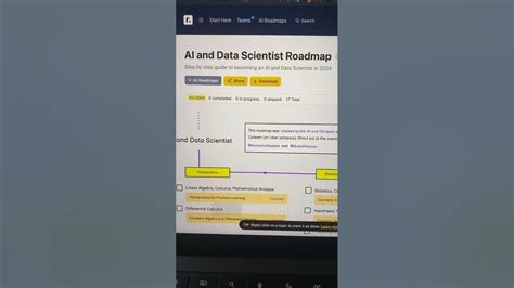 Data Science And Machine Learning Career Roadmap Course Sdatascience Careertips Youtube