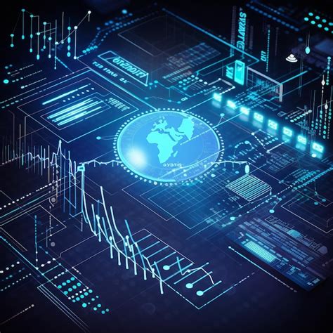 Premium Ai Image Financial Technology Background