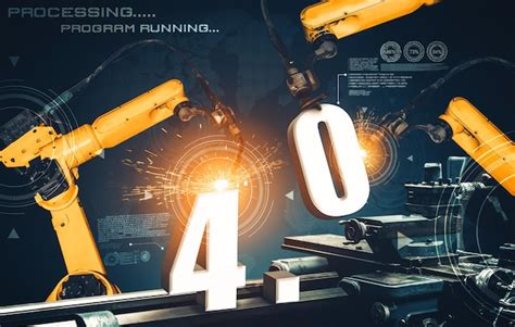 Premium Photo Mlp Smart Industry Robot Arms For Digital Factory Production Technology