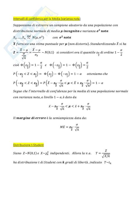 Formulario Statistica