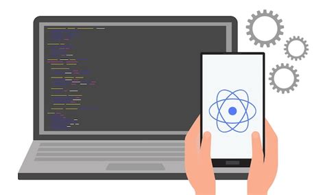 React Native Creación De Programas Y Aplicaciones Multiplataforma Vector Premium