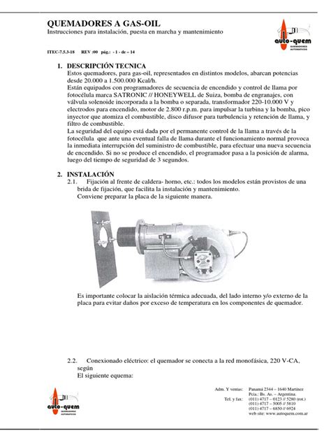 Quemadores A Gas Oil Pdf