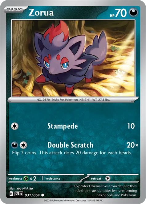 Zorua Shrouded Fable My Tcg Collection