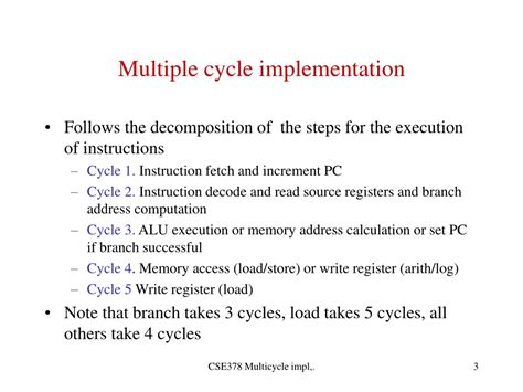 PPT CPU Implementation Strategies Overview PowerPoint Presentation Free Download ID