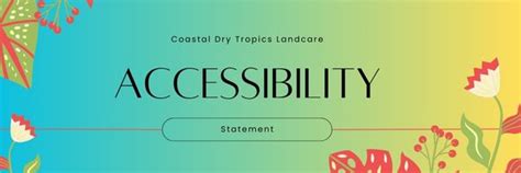 Accessibility Statement Restoring Native Environments