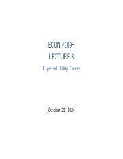 Understanding Expected Utility Theory: Key Concepts Explained | Course Hero