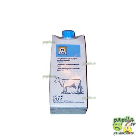 Alimente Lactate Iaurt Lapte Lapte Semidegresat Condensat 365 Papila Ro