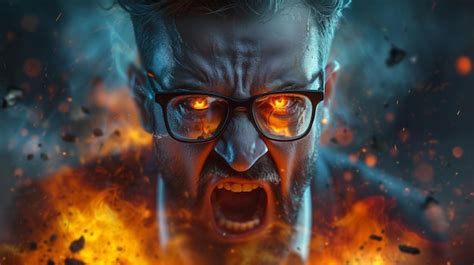 Premium Photo Angry Facial Expression Visual Photo Album Full Of