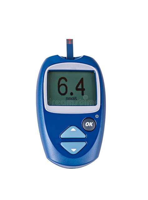 Glucometer With Test Strip Stock Image Image Of Clinic 110578003