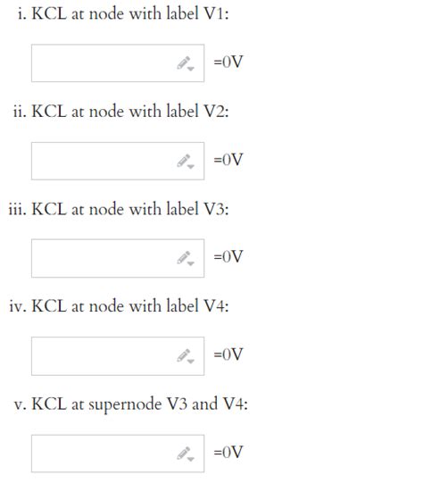 Solved If Vs UsingV V V And V For The Voltages At Chegg Com