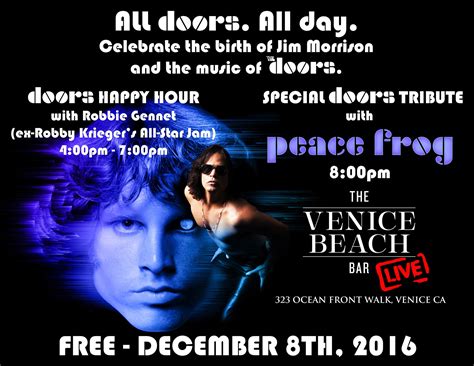 Historical Venice Beach Landmark To Celebrate Birthday Of The Doors