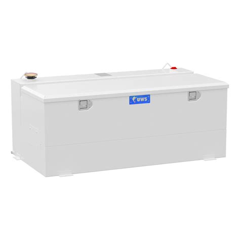 Uws White 100 Gallon Steel Aluminum Combo Transfer Tank St 100 Combo W