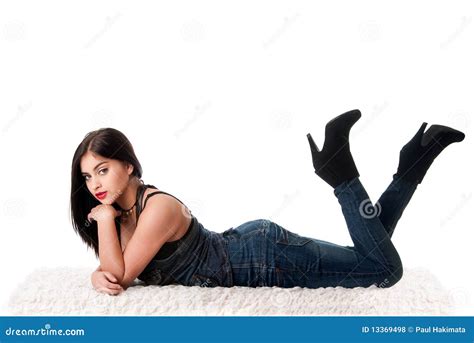 Fille Sexy De Mode Dans Des Jeans Photo Stock Image Du Mode Caucasien 13369498