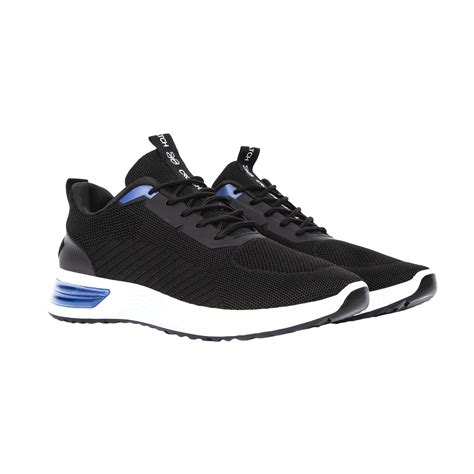 Crosshatch Mens Nyles Trainers Black