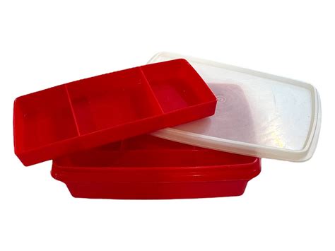 Tuppercraft Tupperware Craft Storage Container Diy Box Divided Multi