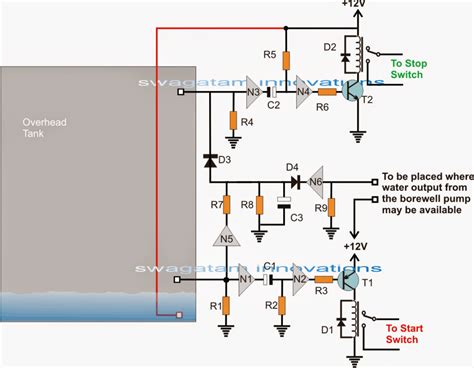 Submersible Pump Startstop Circuit Homemade Circuit Projects