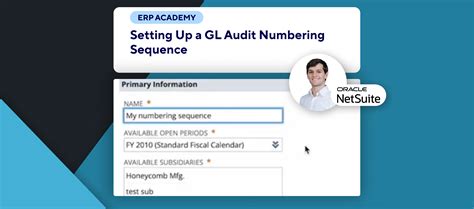 Setting Up A Gl Audit Numbering Sequence In Netsuite Kolleno