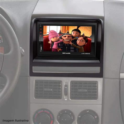 Central Multimídia Palio Siena Strada Idea 2 Din 7” Bt Espelhamento Android Iphone Shutt Las