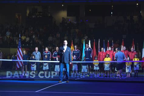 Associate Professor Mark Whatley Sings Belgian National Anthem At Davis Cup Belmont University