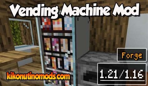 Vending Machine Mod 121 1201 Y 1165 Mods Para Minecraft