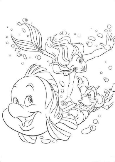 Ariel 30 Free Printable Coloring Pages