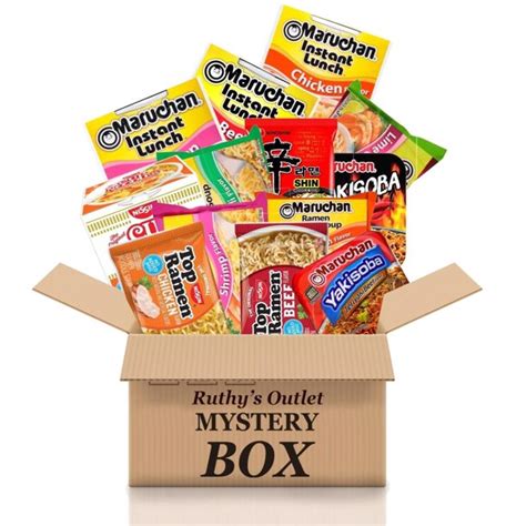 Mystery Asian Instant Ramen Noodle Variety Snack Bundle Mix Assorted