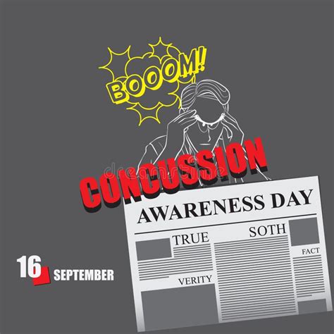 Concussion Awareness Day Stock Illustration Illustration Of Newspaper