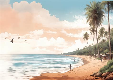 Download Ai Generated Beach Ocean Royalty Free Stock Illustration