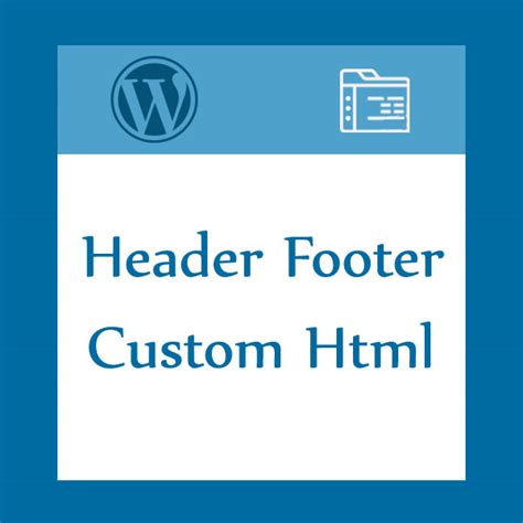 header footer custom html
