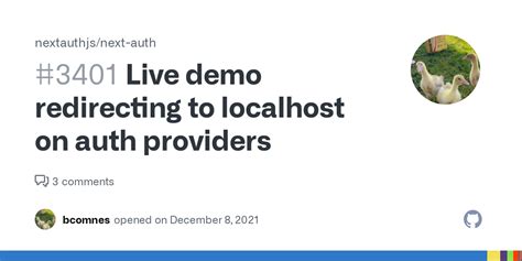 live demo redirecting to localhost on auth providers · issue 3401