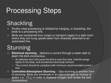 Ppt Poultry Processing Powerpoint Presentation Free Download Id