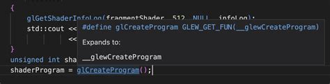 Is There Any Way I Can View Opengl Function Documentation On Hover Im Using Glew In Vs Code