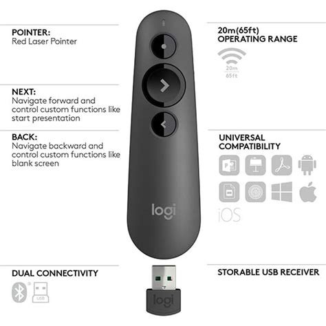 Logitech R500 Bluetooth Laser Presentation Remote Gadgetsin
