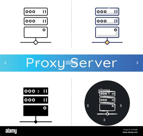 Proxy Server Icon Stock Vector Image And Art Alamy