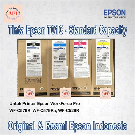Jual Tinta Epson T01c Standard Tinta Printer Epson Wf C579r Wf C579r Original Shopee Indonesia