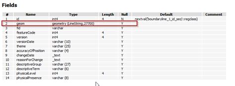qgis importing os mastermap data into postgis geographic