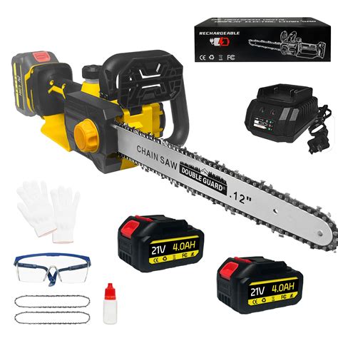 Electric Chainsaw Cordless 12 Inch Cordless Chainsaw Max Speed 3937