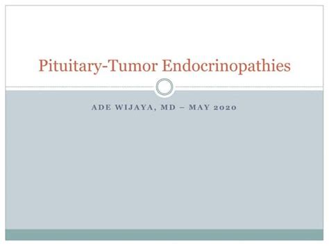 Secreting Pituitary Adenomaspresent Pptx