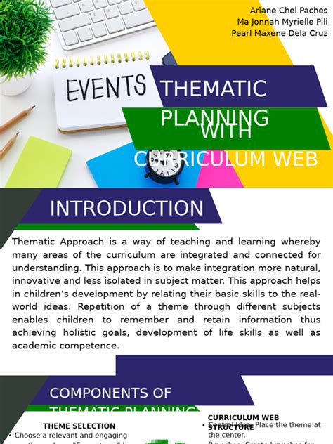 Thematic Planning With Curriculum Web Pdf Curriculum Learning