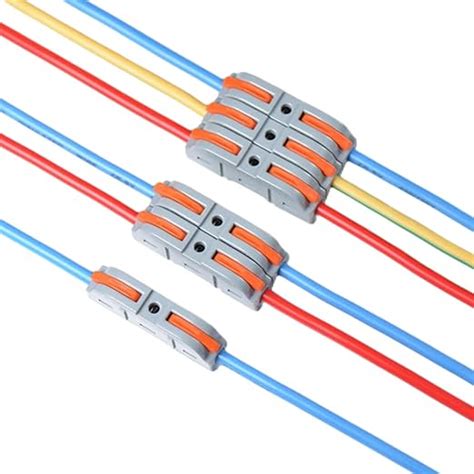 Set 60 Conectores De Cable Rapido Tipo Wago 1 1 Entrada