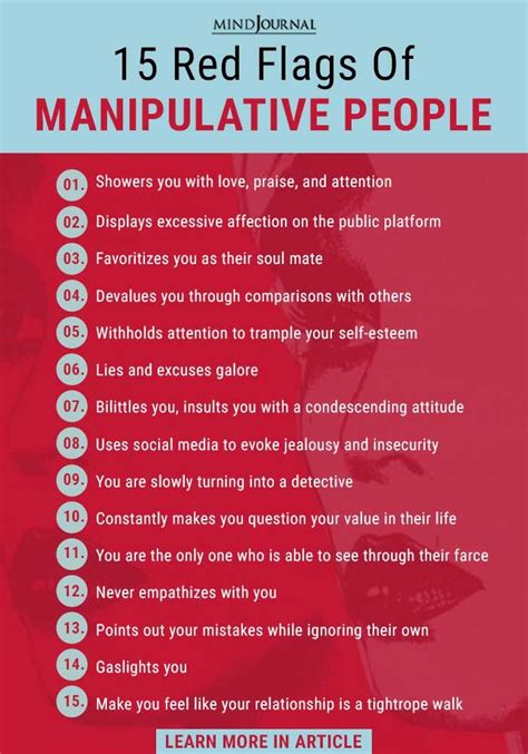 Red Flags Of Manipulation 15 Warning Signs You Should Know Artofit
