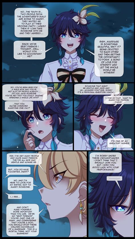 Aether And Venti Finally Married Oc Artcomic Hope You Like It R