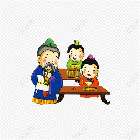 古人卡通画像卡通人物画古人简笔画大山谷图库